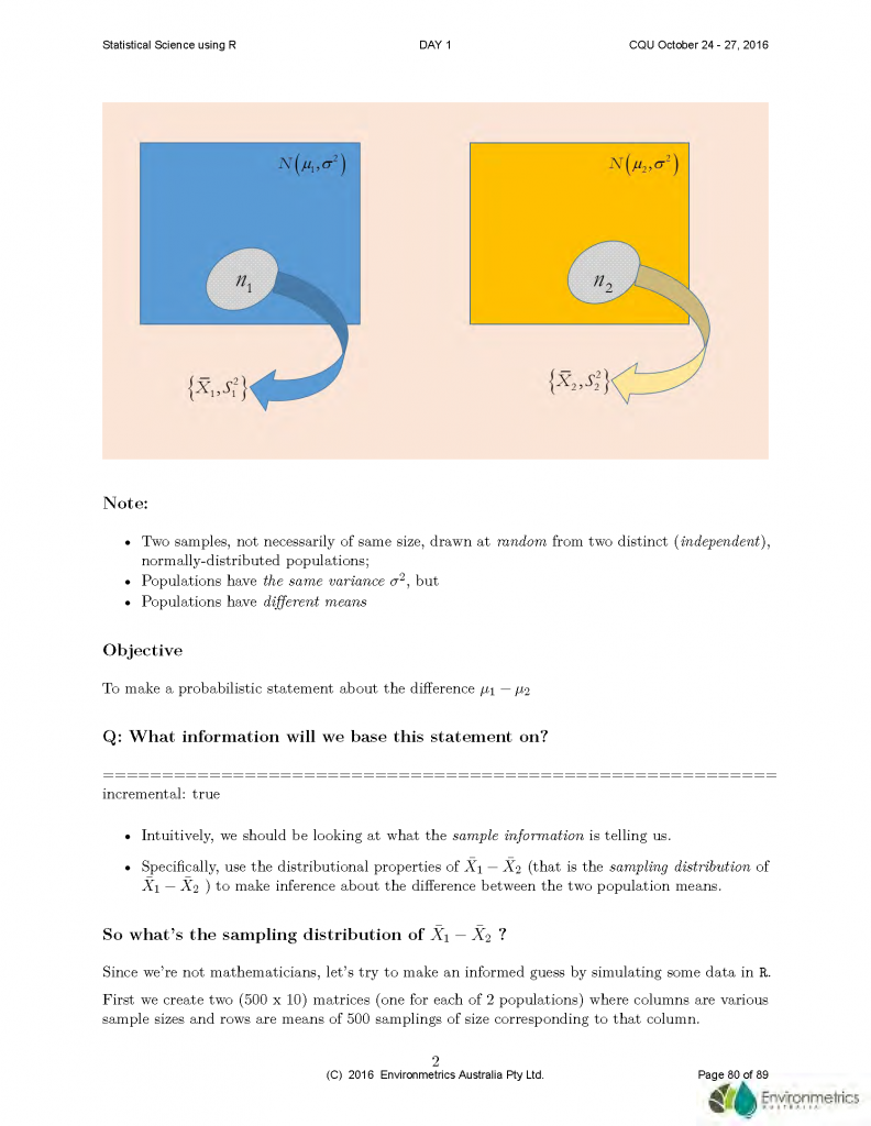 Introduction to Statistical Modelling using R – Course Notes (Free to ...